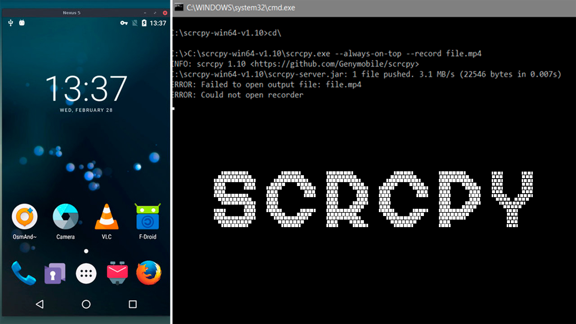 Scrcpy: Управление Android смартфоном с экрана вашего компьютера без дополнительных установок ...